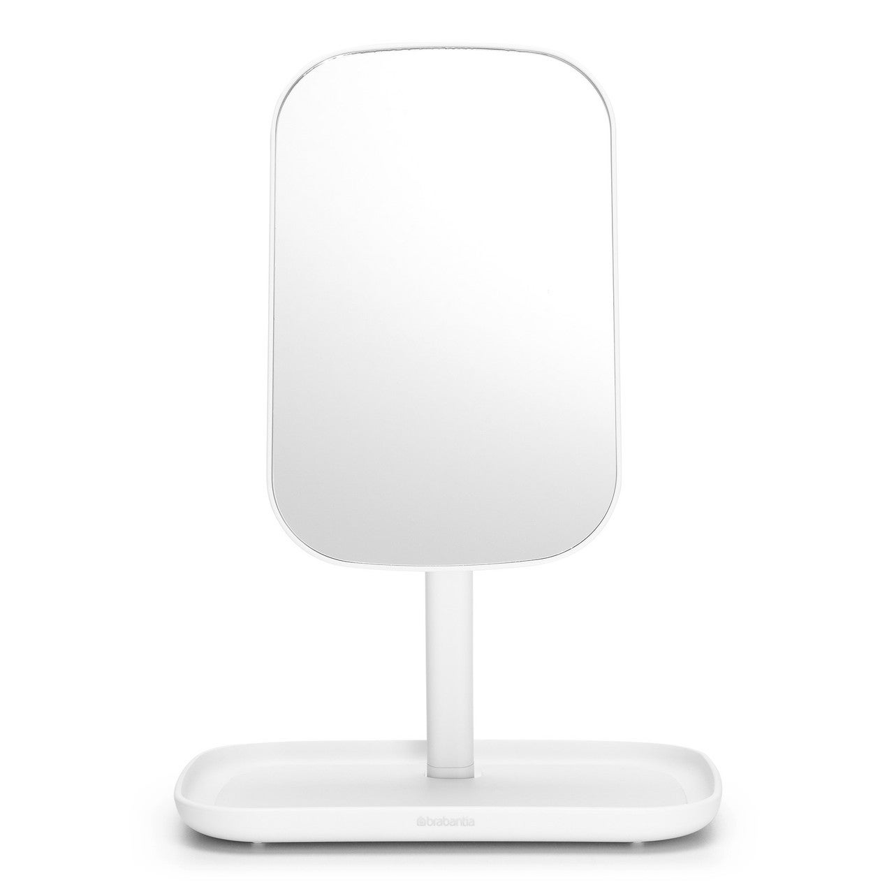 Tabletop mirror with tray store