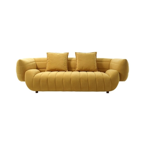 saffron colour sofa