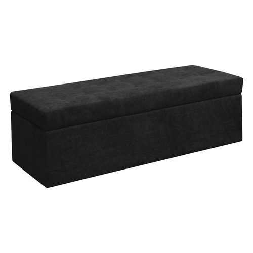 black material ottoman