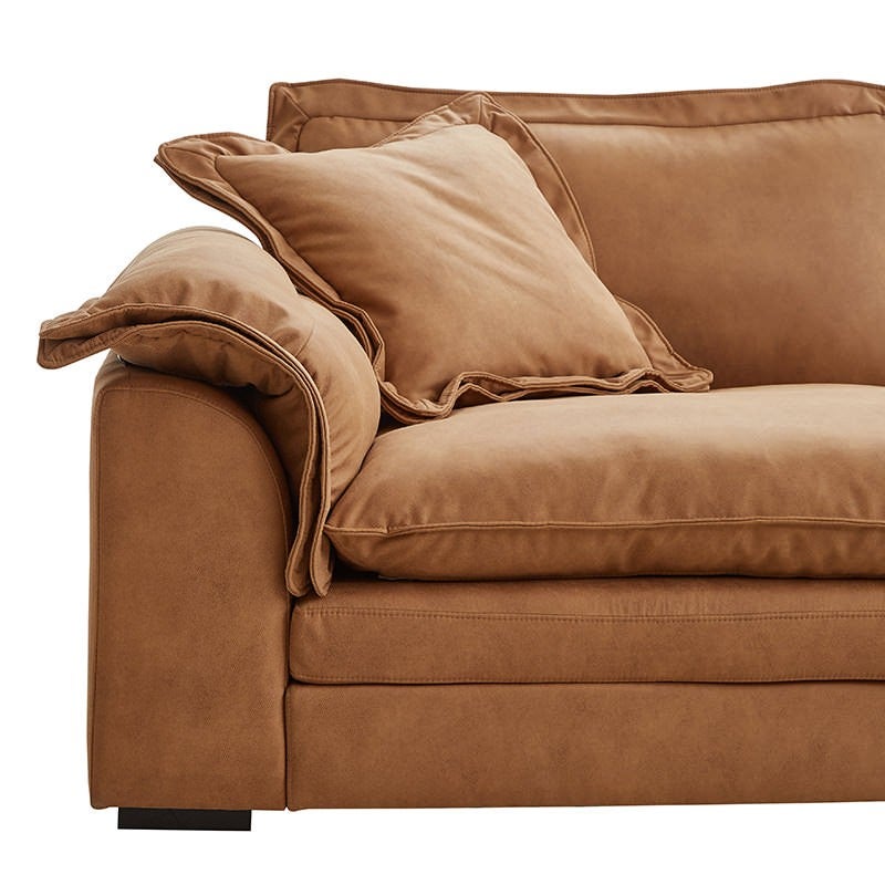 Belvoir Fabric Modular Sofa, 5 Seater, Camel