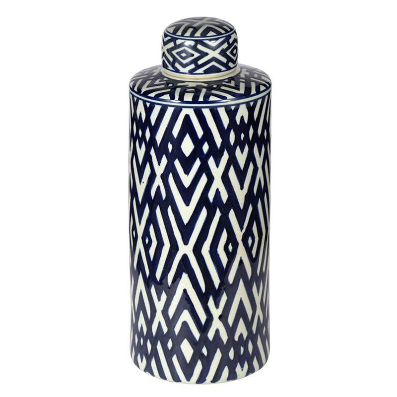Carlyle Porcelain Lidded Cylinder Jar