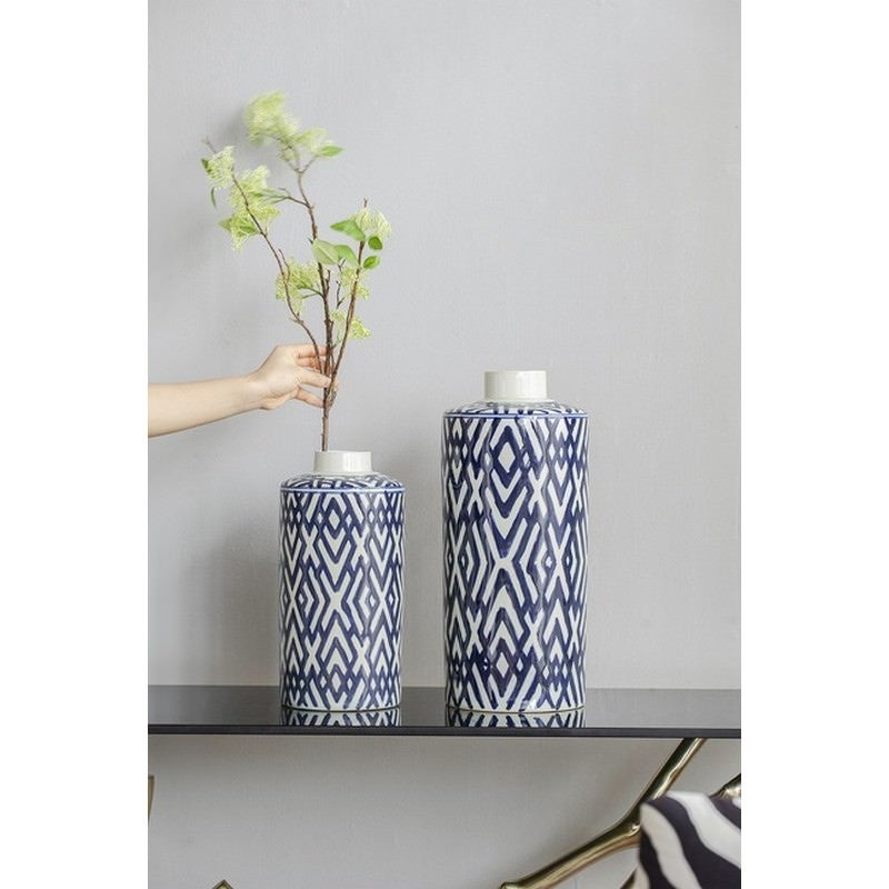 Carlyle Porcelain Lidded Cylinder Jar