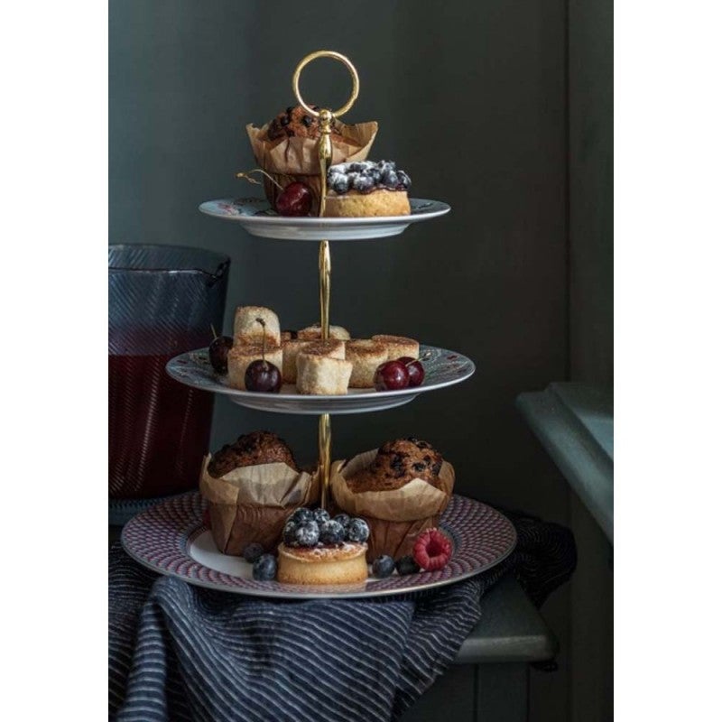 Pip Studio Flower Festival Porcelain 3 Layer Cake Stand