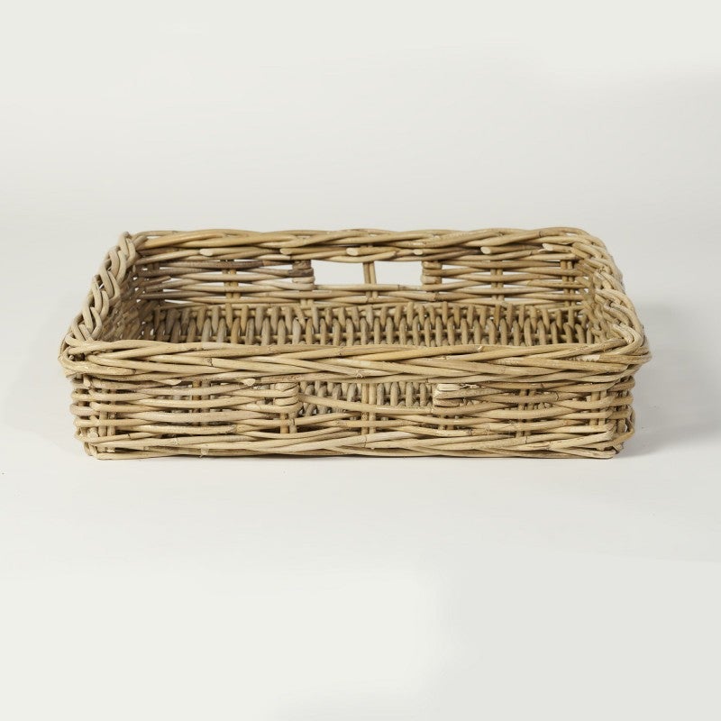 Napa Cane Square Tray, Extra Large