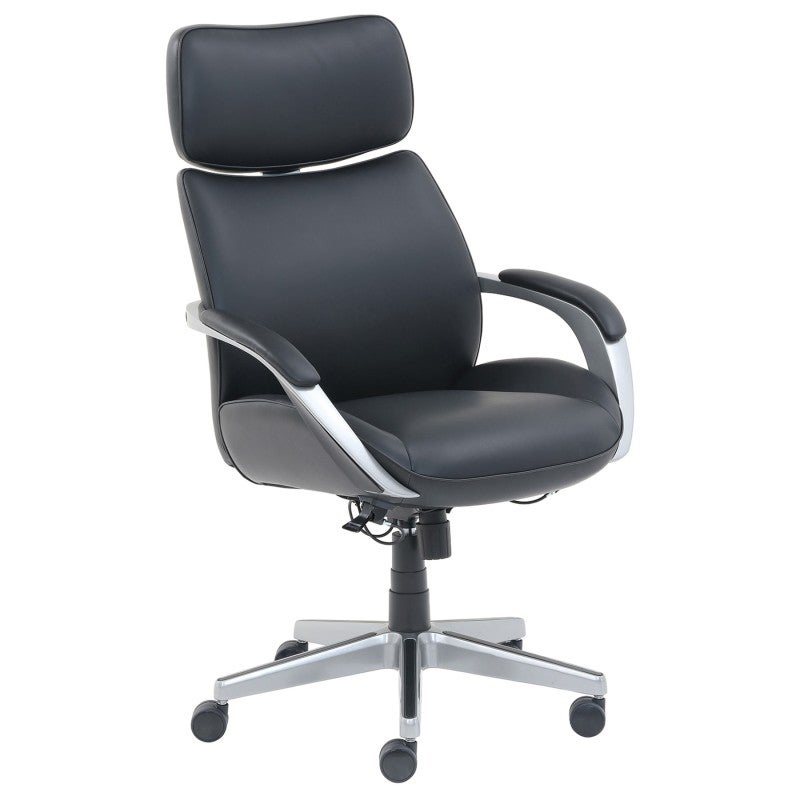 Beautyrest Faux Leather Ergonomic Home Office Chair, Black