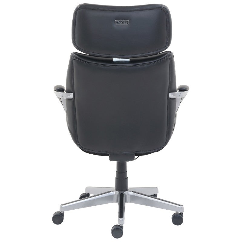 Beautyrest Faux Leather Ergonomic Home Office Chair, Black