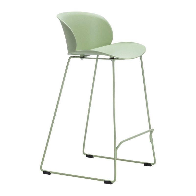 Koa Sled Counter Stool, Set of 2, Sage