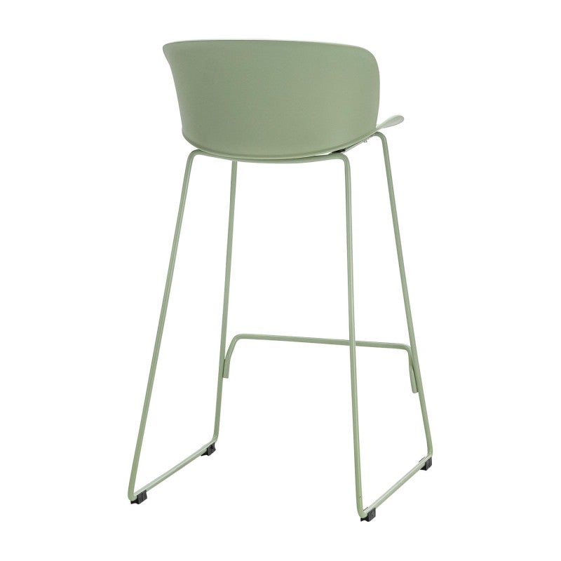 Koa Sled Counter Stool, Set of 2, Sage