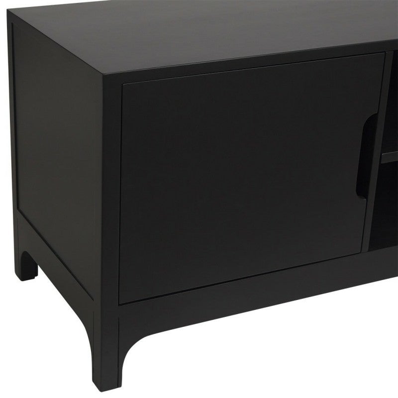 Arco Wooden 2 Door TV Unit, 180cm, Black