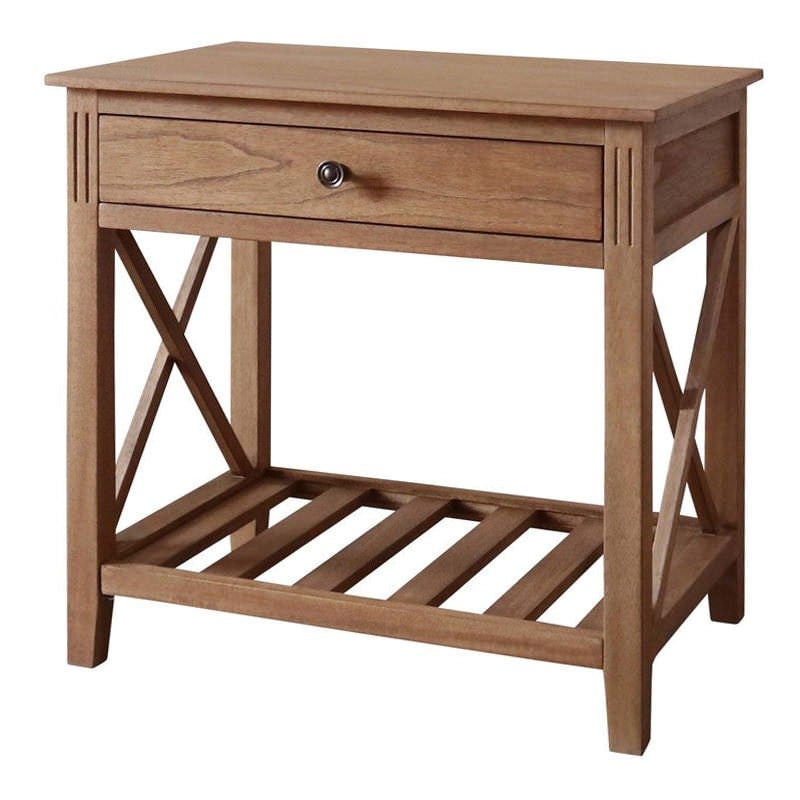 Devon Timber Side Table, Walnut