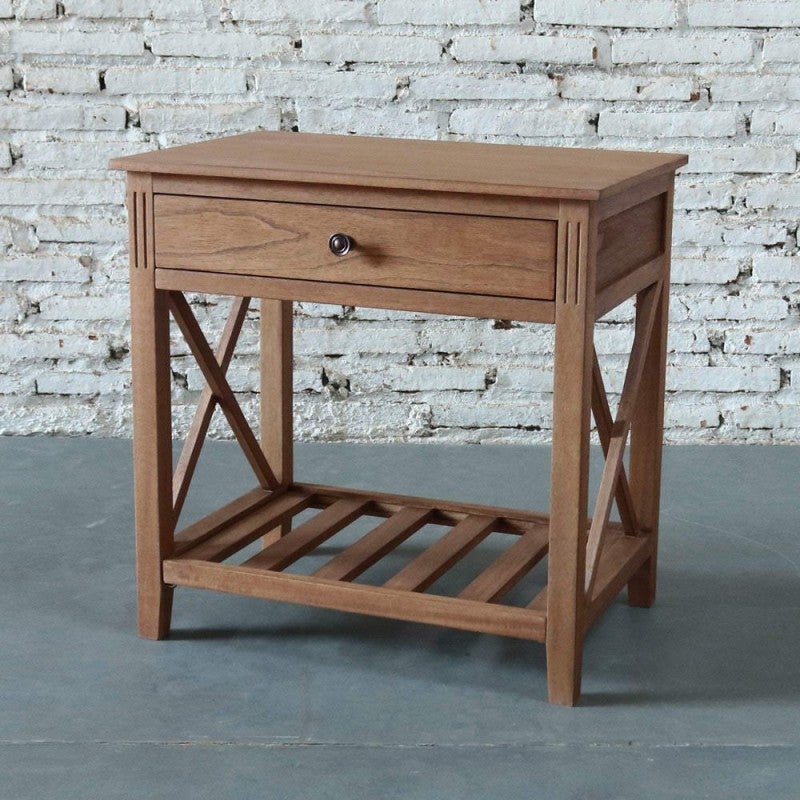 Devon Timber Side Table, Walnut