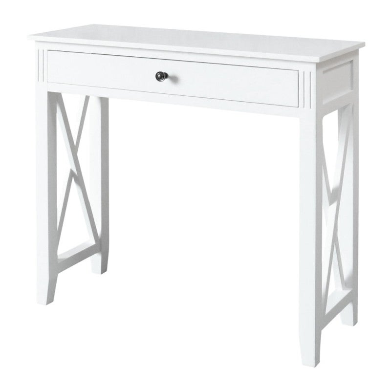 Devon Timber Console Table, 80cm, White