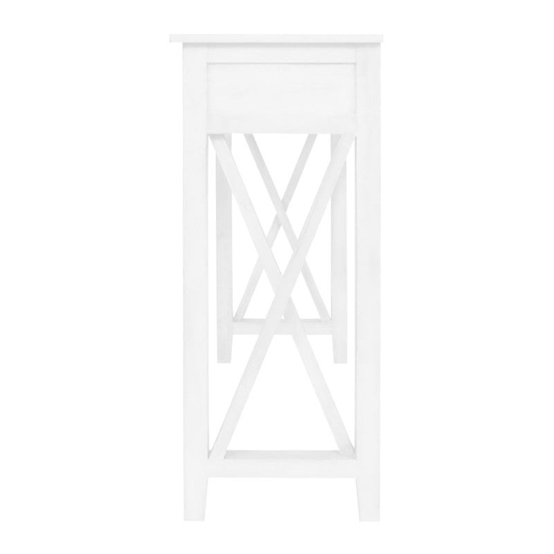 Devon Timber Console Table, 80cm, White