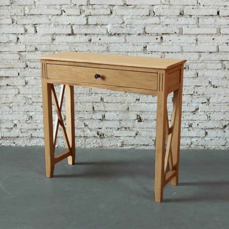Devon Timber Console Table, 80cm, Oak