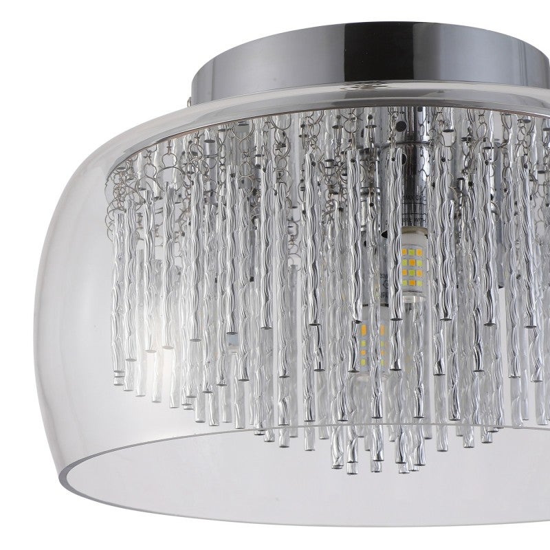 Sofi Crystal Glass Flush Mount Ceiling Light