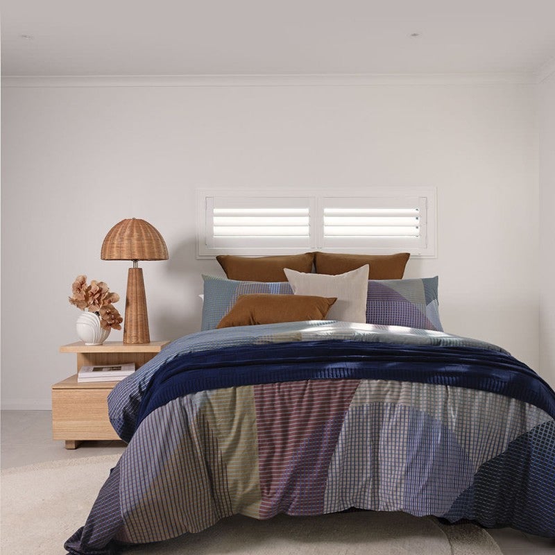 Bambury Iridia Cotton Quilt Cover Set, Queen