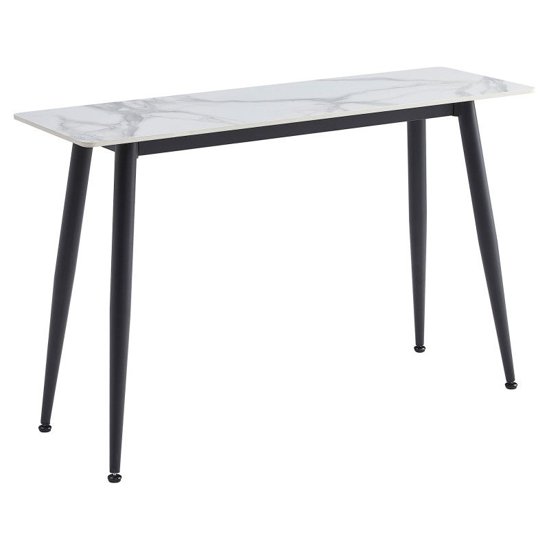 Spinea Ceramic Top Console Table, 120cm, Statuario White