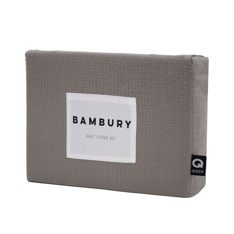 Bambury Boyd Cotton Jacquard Quilt Cover Set, King