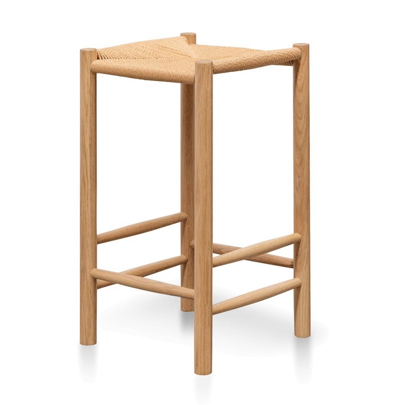 Boyal Oak Timber Counter Stool, Natural