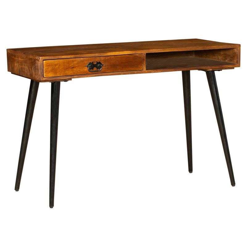 Zen I Mango Wood & Iron Console Table, 115cm