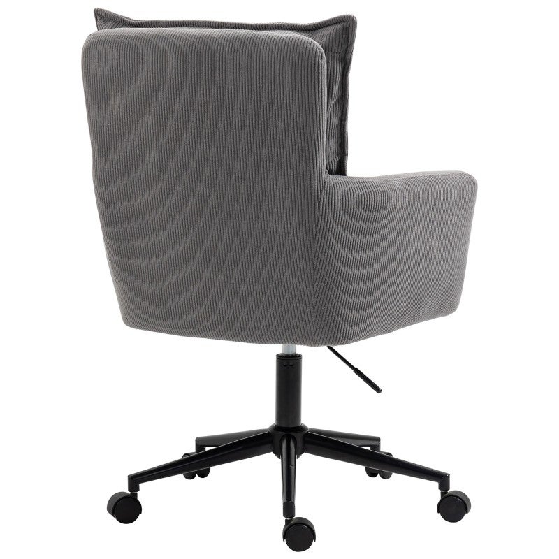 Rowan Corduroy Fabric Office Chair, Grey