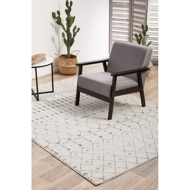 Chrome Elsa Modern Tribal Rug, 400x300cm