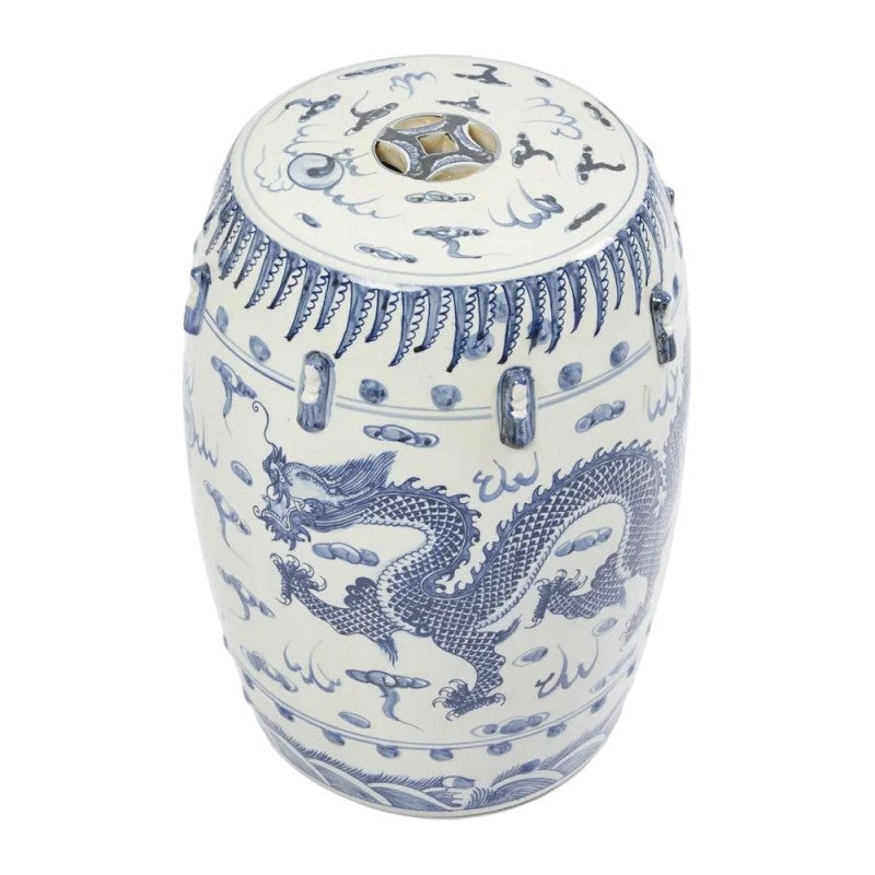 Hua Long Ceramic Drum Stool / Side Table