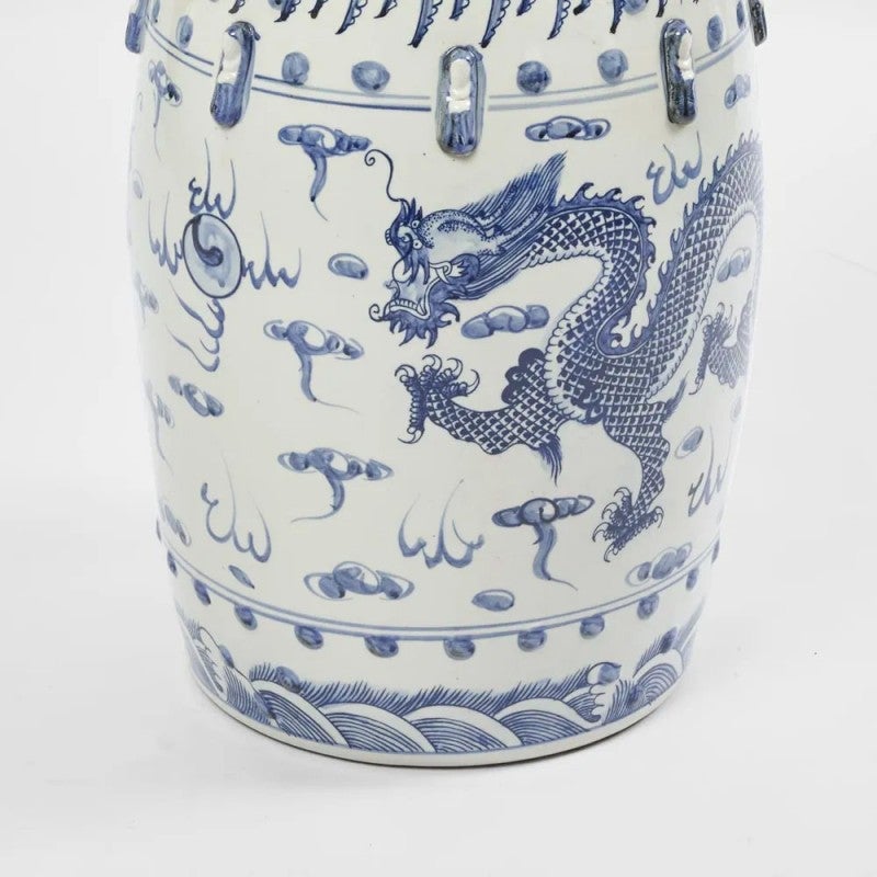 Hua Long Ceramic Drum Stool / Side Table