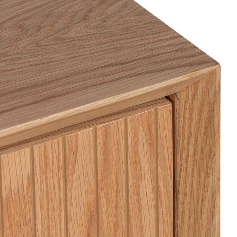 Cheldham Wood & Metal Console Table, 180cm, Natural