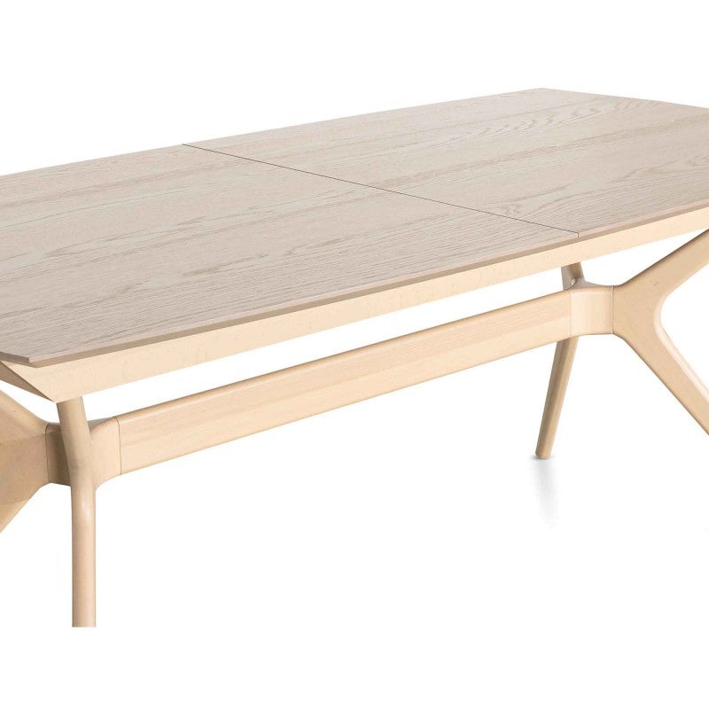 Dettar Timber Extendable Dining Table, 180-230cm, Pale Oak