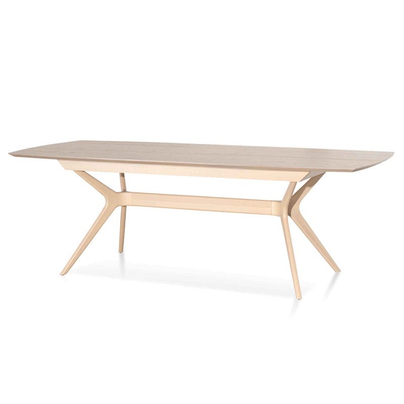 Dettar Timber Extendable Dining Table, 180-230cm, Pale Oak