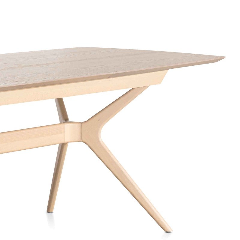 Dettar Timber Extendable Dining Table, 180-230cm, Pale Oak