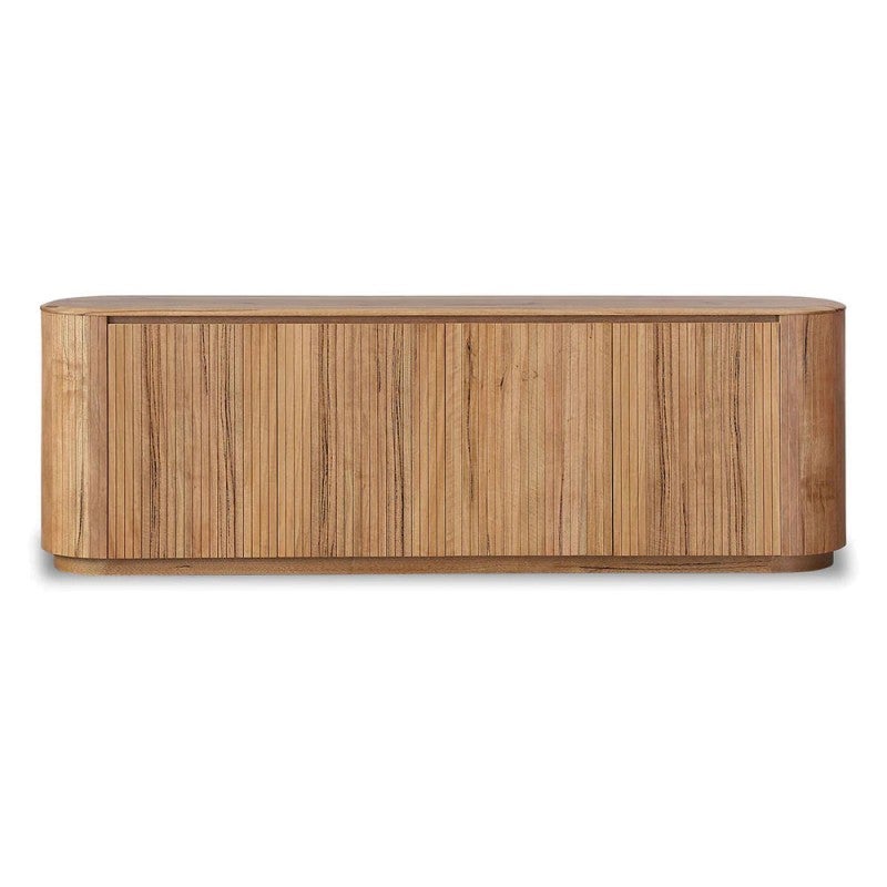 Amarin Marri Timber 4 Door Oval Buffet Table, 240cm