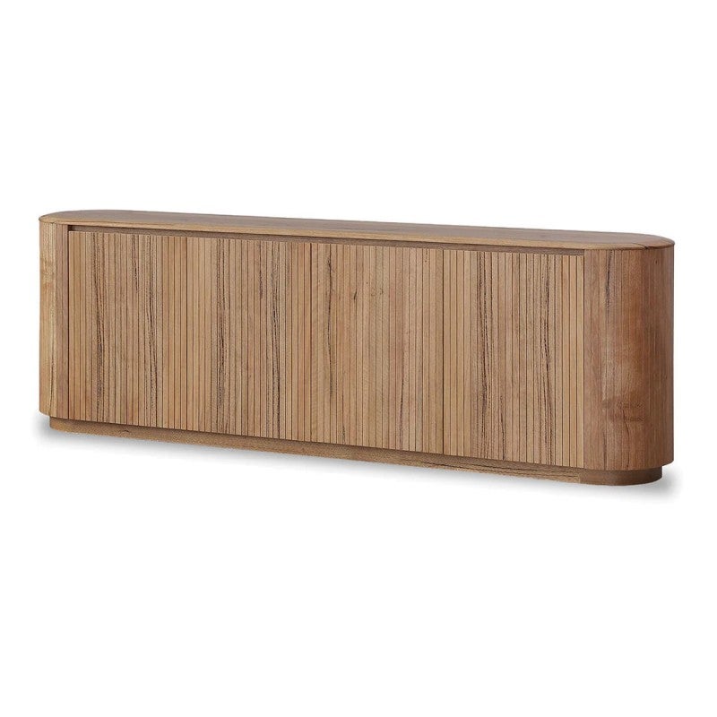 Amarin Marri Timber 4 Door Oval Buffet Table, 240cm