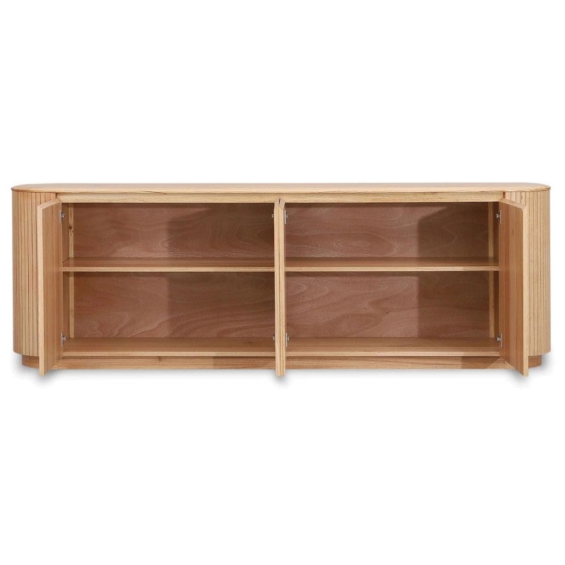Amarin Ashwood 4 Door Oval Buffet Table, 240cm