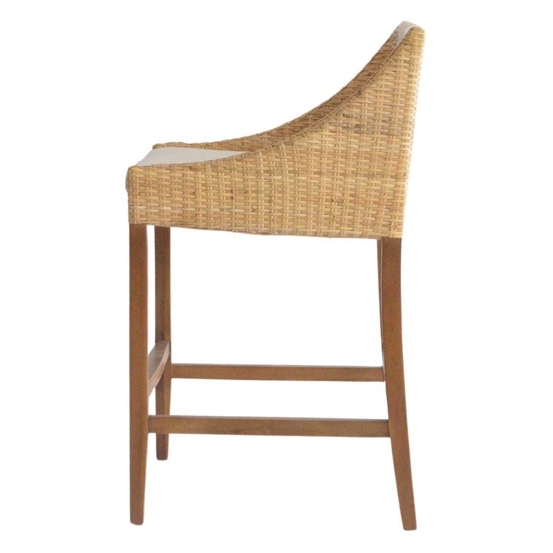 Wainscott Rattan & Timber Bar Stool