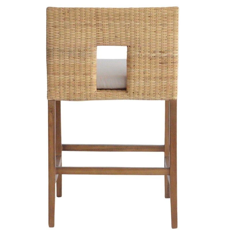 Wainscott Rattan & Timber Bar Stool