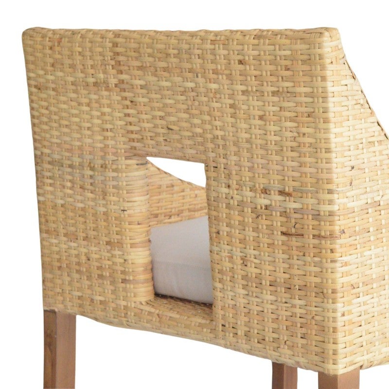 Wainscott Rattan & Timber Bar Stool