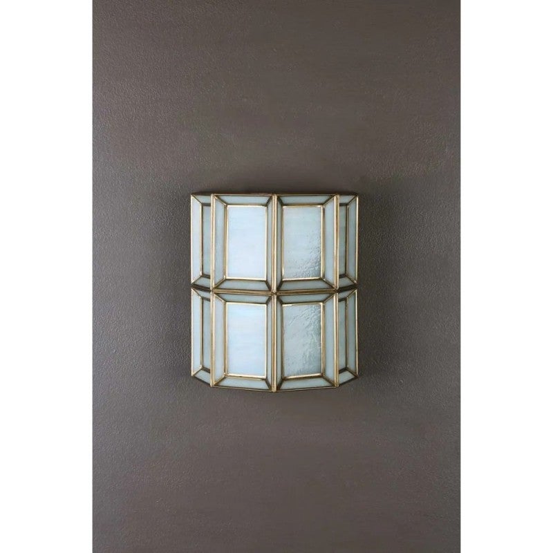 Cascade Brass & Glass Wall Light