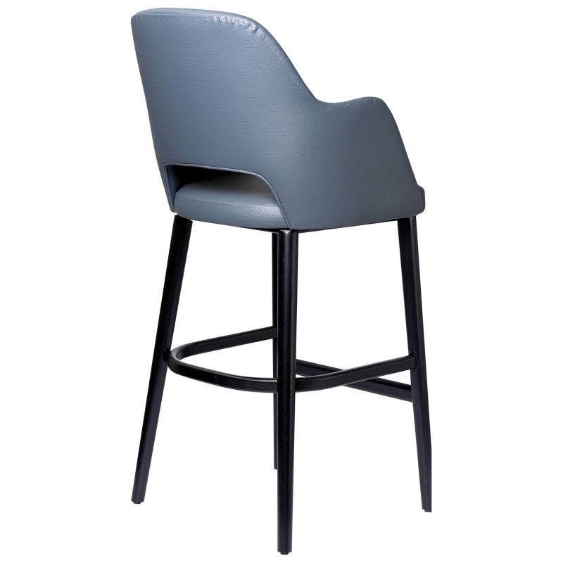 Durafurn Sorbet Commercial Grade Vinyl Bar Stool, Timber Leg ...