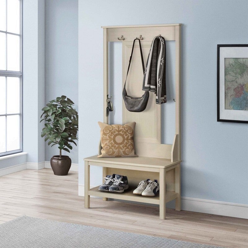 Hinton Wooden Hallway Stand, Antique White
