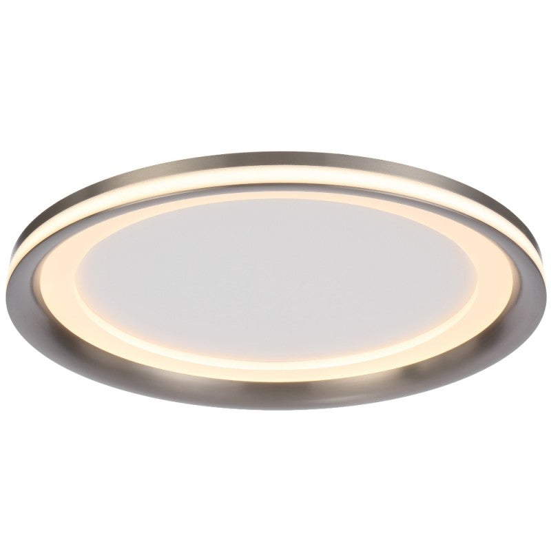 Fulcrum Aluminium Dimmable LED Oyster Ceiling Light, 40W, 3000K