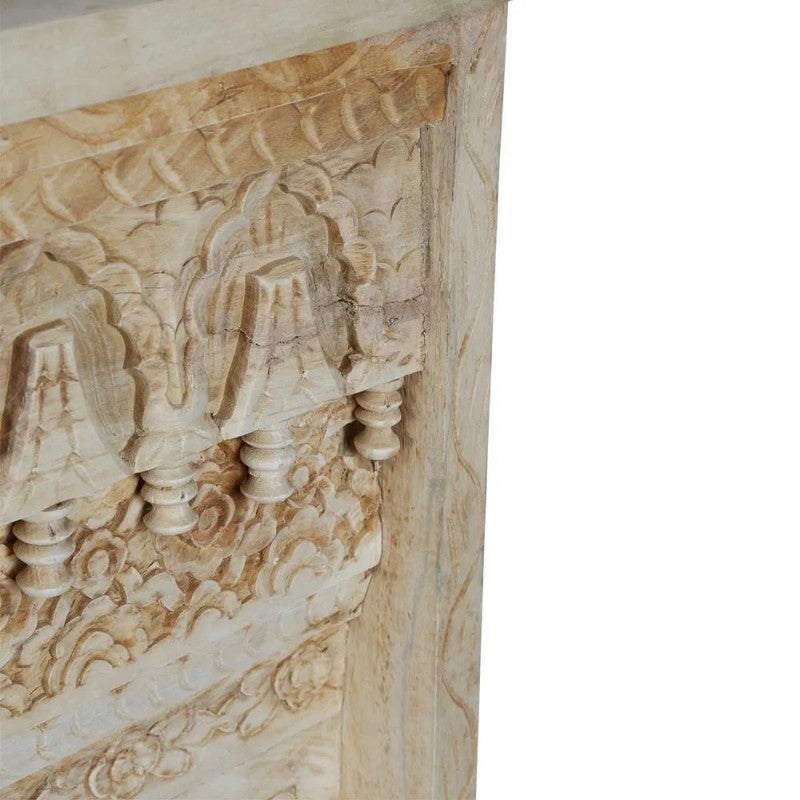 Jaipur Carved Mango Wood Console Table, 150cm