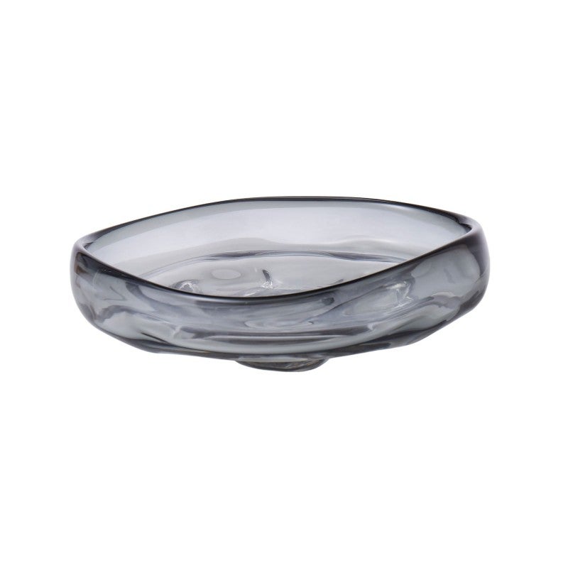 Grand Designs Organic Shape Glass Shallow Bowl