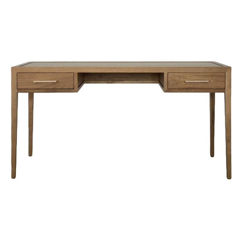 Mauvoisin Oak Timber Desk, 152cm, Natural Oak