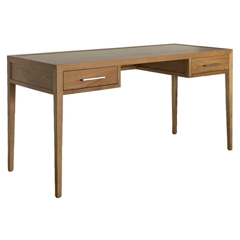 Mauvoisin Oak Timber Desk, 152cm, Natural Oak