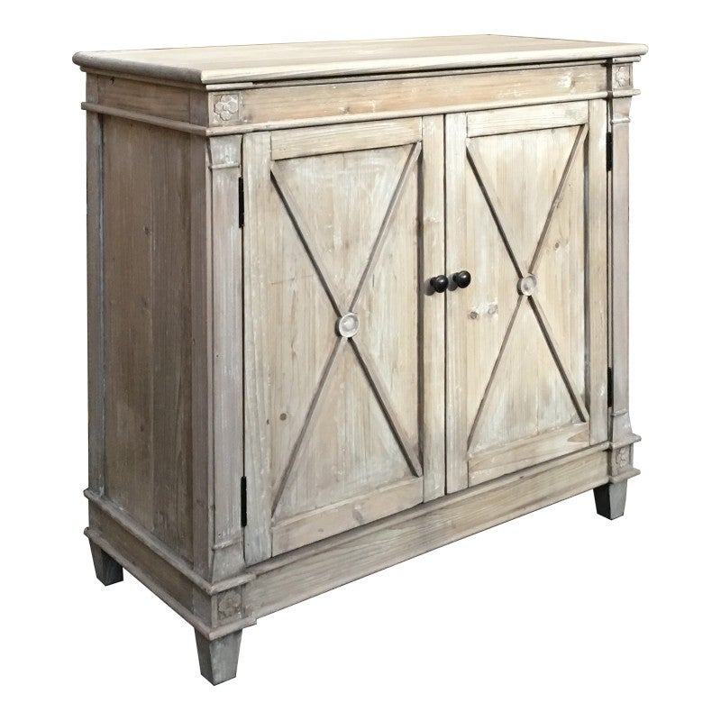 Manoville Reclaimed Fir Timber 2 Door Side Cabinet