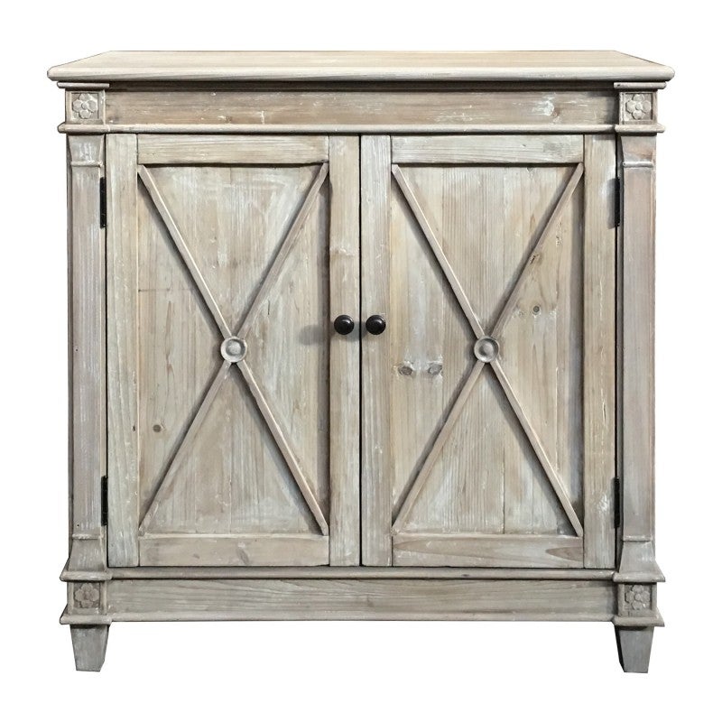 Manoville Reclaimed Fir Timber 2 Door Side Cabinet