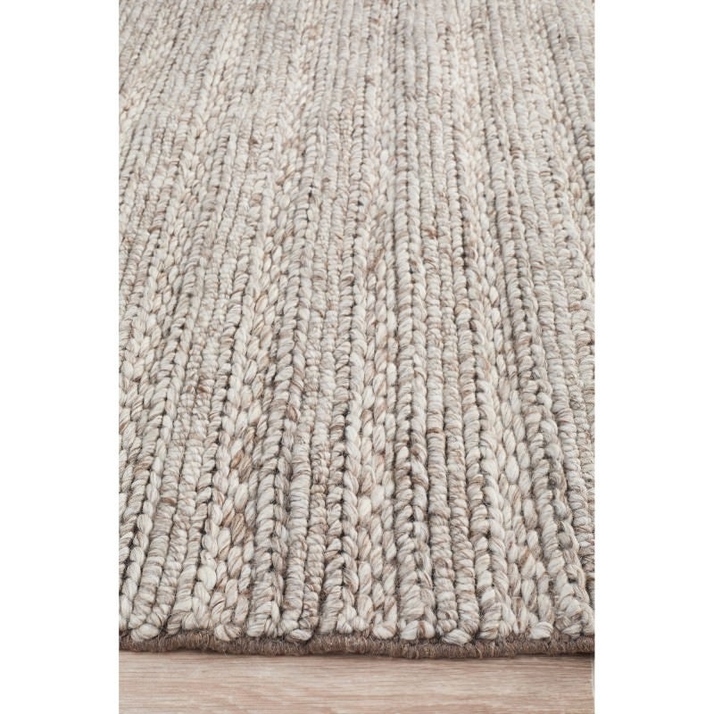 Harvest Handwoven Wool Rug, 300x400cm, Natural