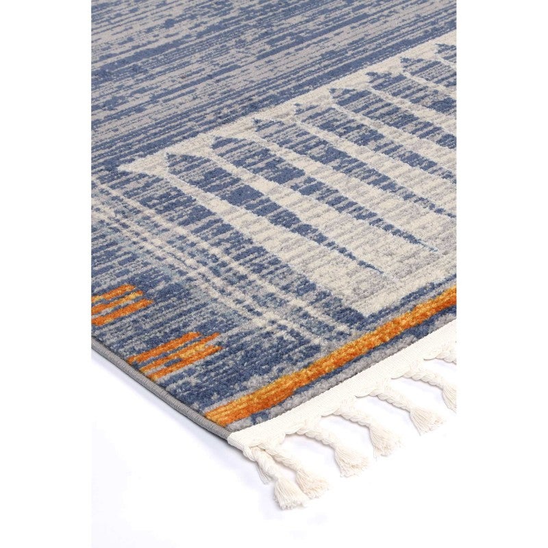 Inca Tumbes Modern Rug, 330x240cm, Blue